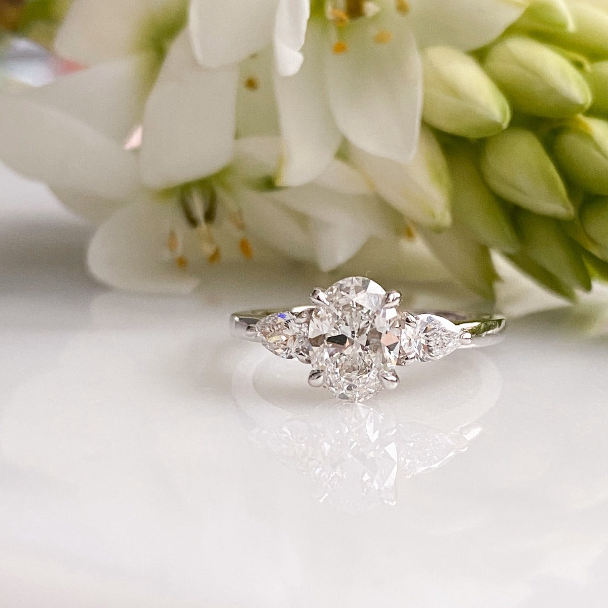 Zoe Oval 3-Stone – Deer You